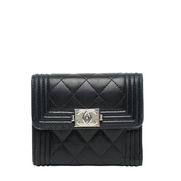 CHANEL | Bags | Chanel Coco Marc Boy Chanel Black Lambskin Womens ...